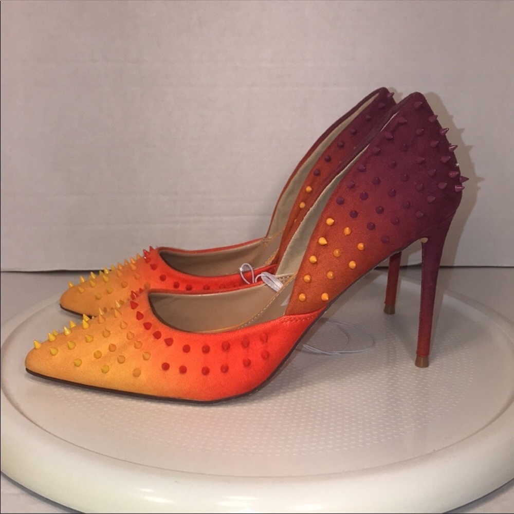 Steve Madden Vala-S Multicolored Spike Heels - Gem